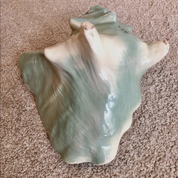 Accents | Ceramic Conch Shell Turquoise Pink | Poshmark